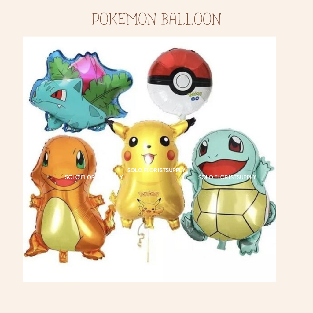 Jual BALON POKEMON PIKACHU CHARMENDER BALLOON ANIME TEMA POKEMON ULANG ...