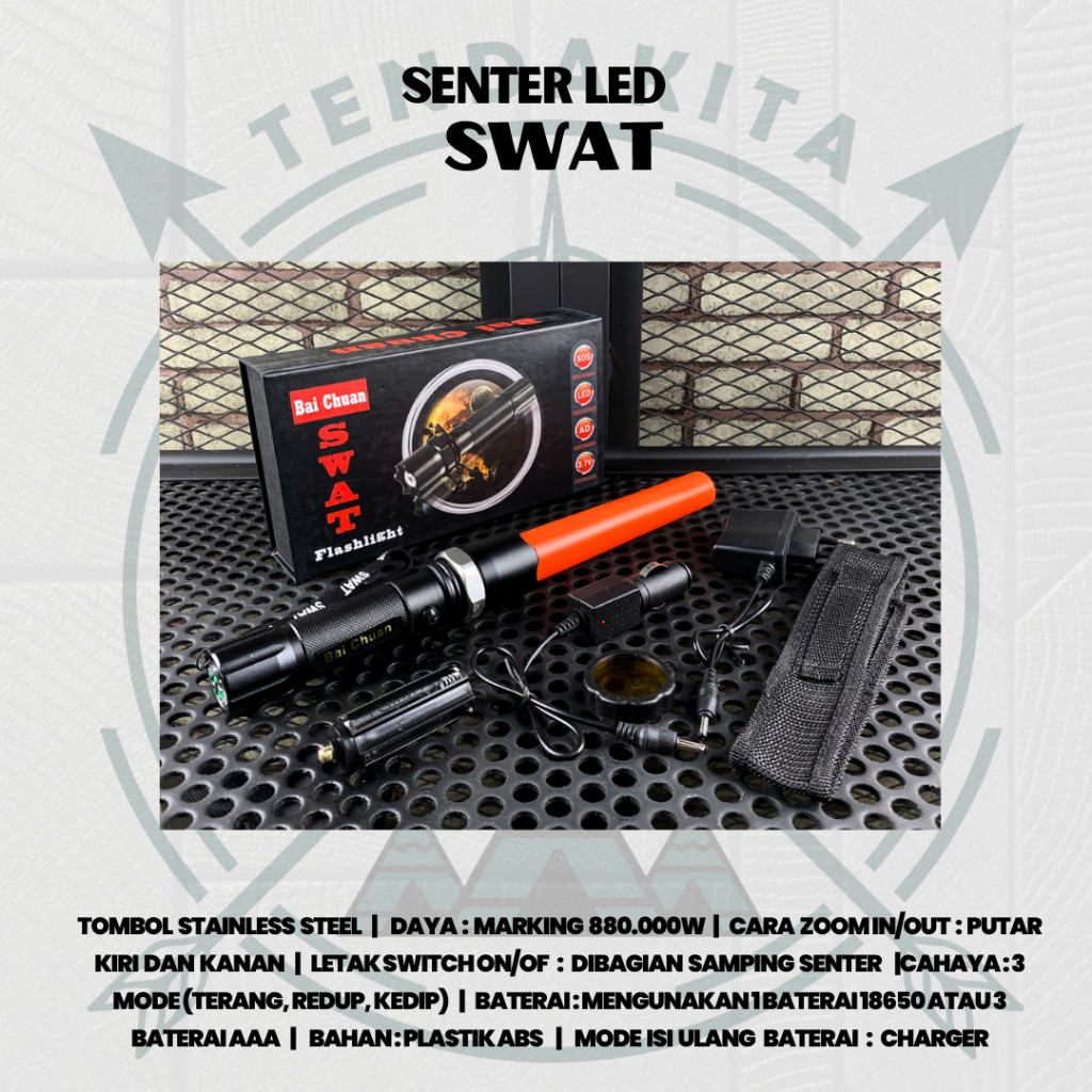Jual Senter Swat | Senter Outdoor | Senter Bai Chuan | Senter Gunung ...