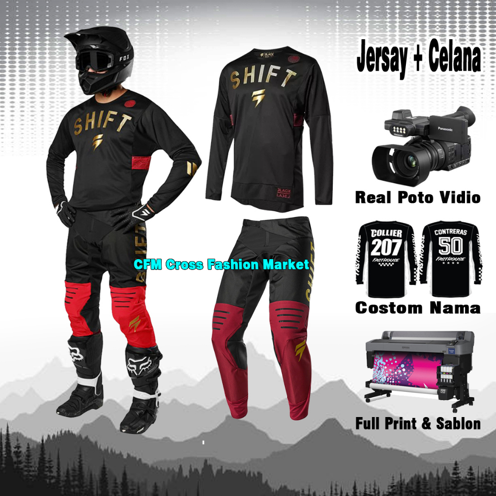 Jual Pakaian Baju Jersey Clana Celana Kaos jersy jerset motor trail ...
