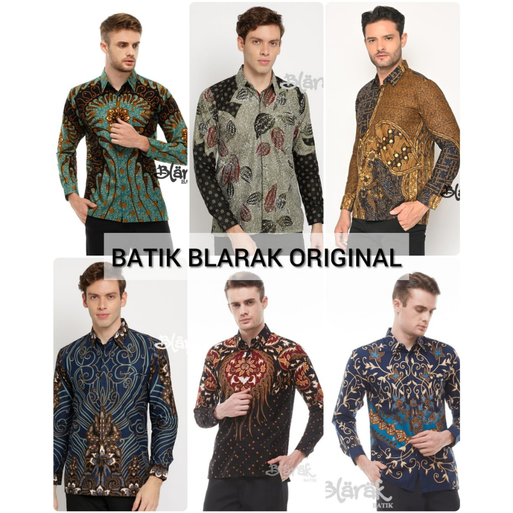 Jual KEMEJA BATIK BLARAK LENGAN PANJANG ORIGINAL | Shopee Indonesia
