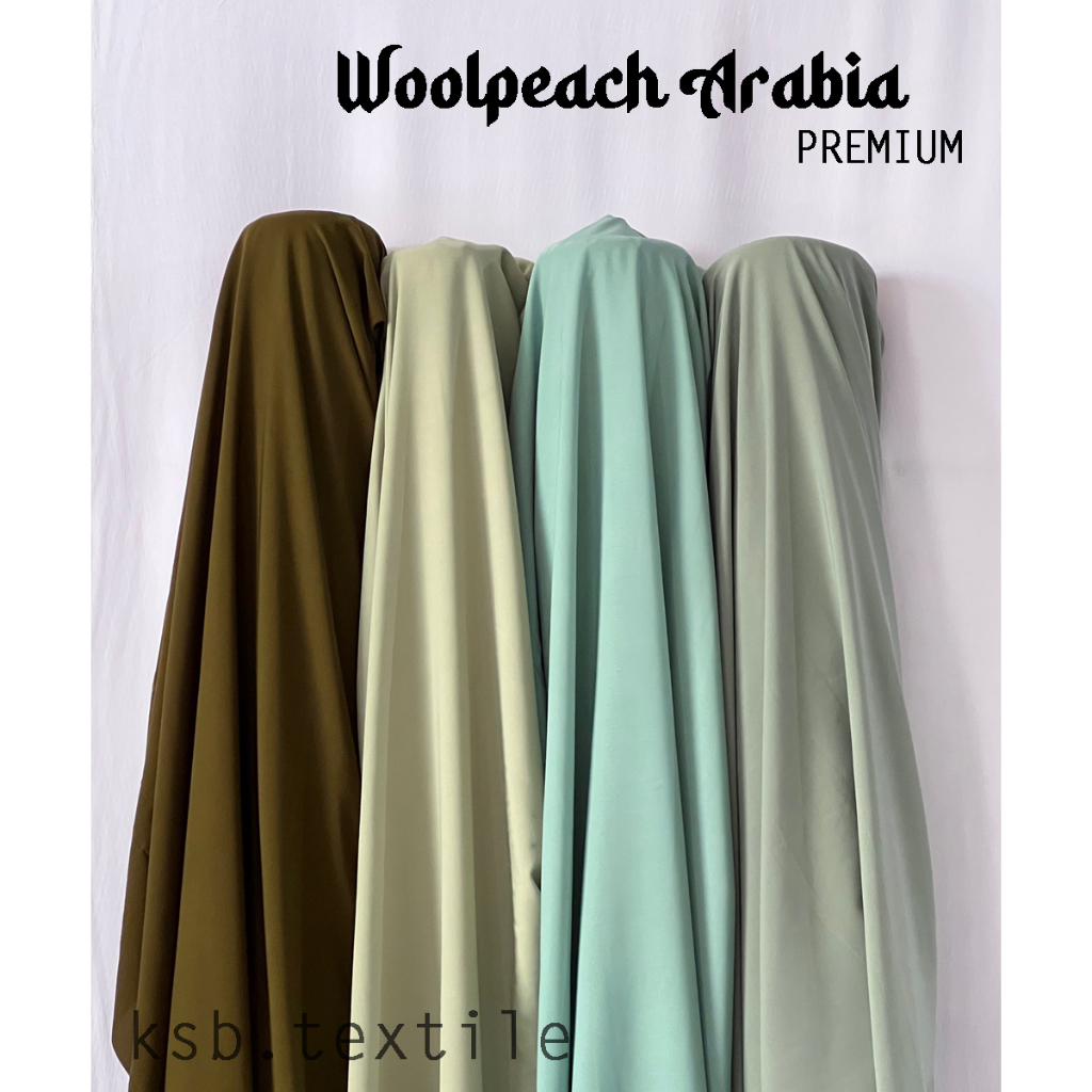 Jual Kain Rollan Woolpeach Arabia Premium / Wolfis / Wolvis / Woolpis ...