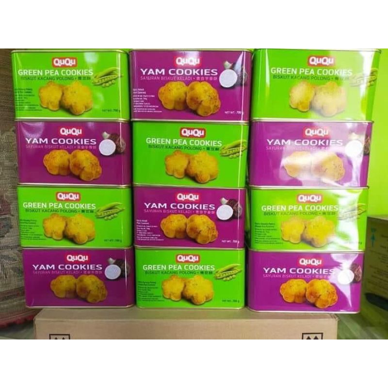 Jual QUQU YAM COOKIES PEANUT COOKIES GREANPEA COOKIES MALAYSIA | Shopee ...