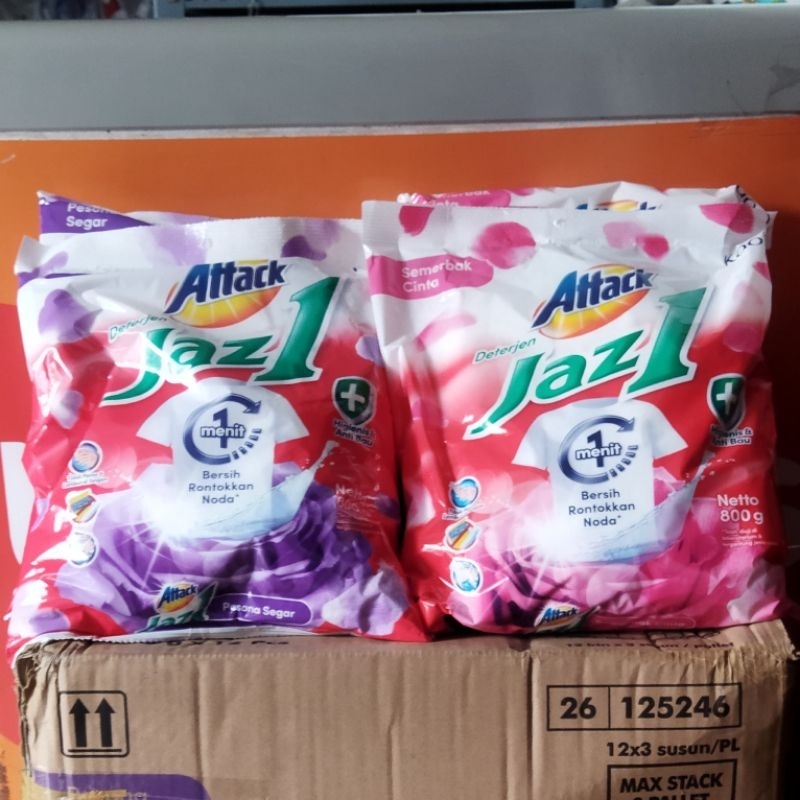 Jual Kao Attack jaz 1 deterjen bubuk 800 gr | Shopee Indonesia