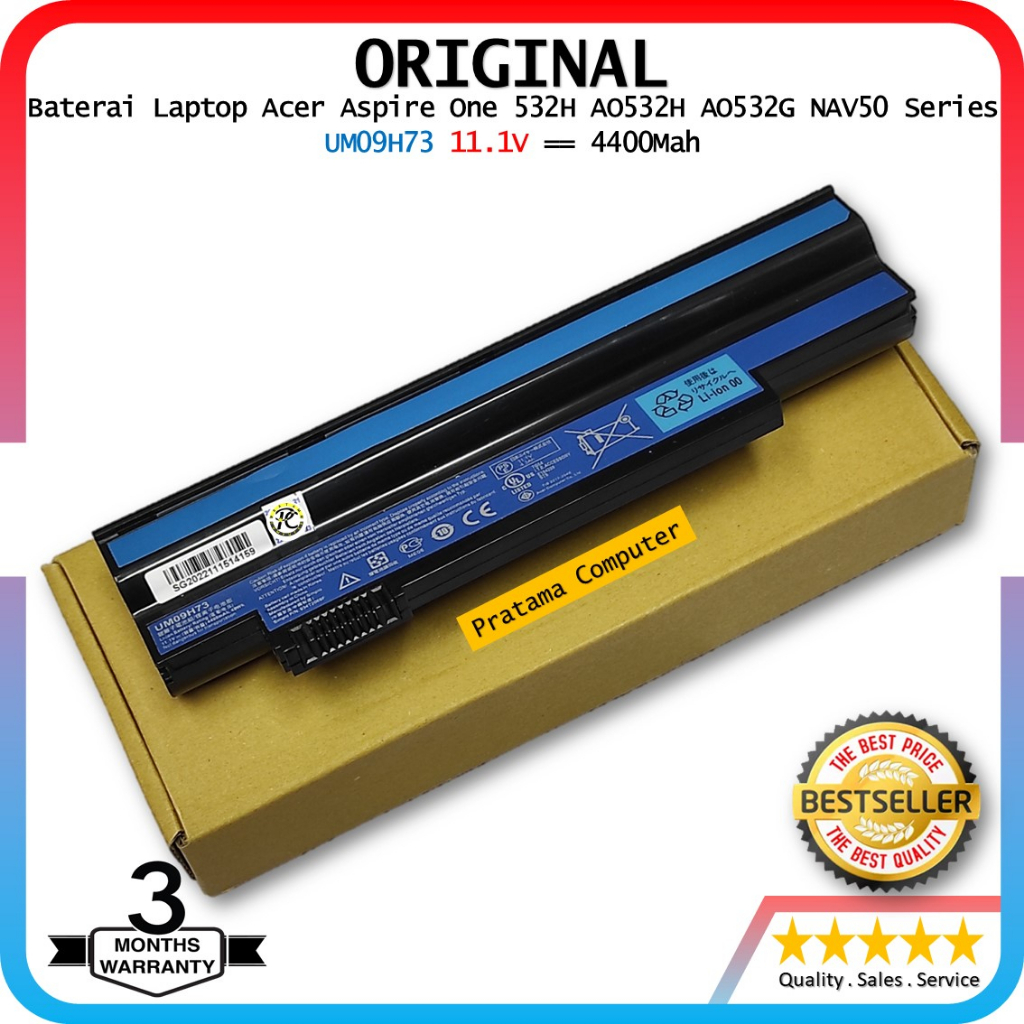 Jual Original Baterai Acer Aspire One 532H AO532H AO532G NAV50 Series ...