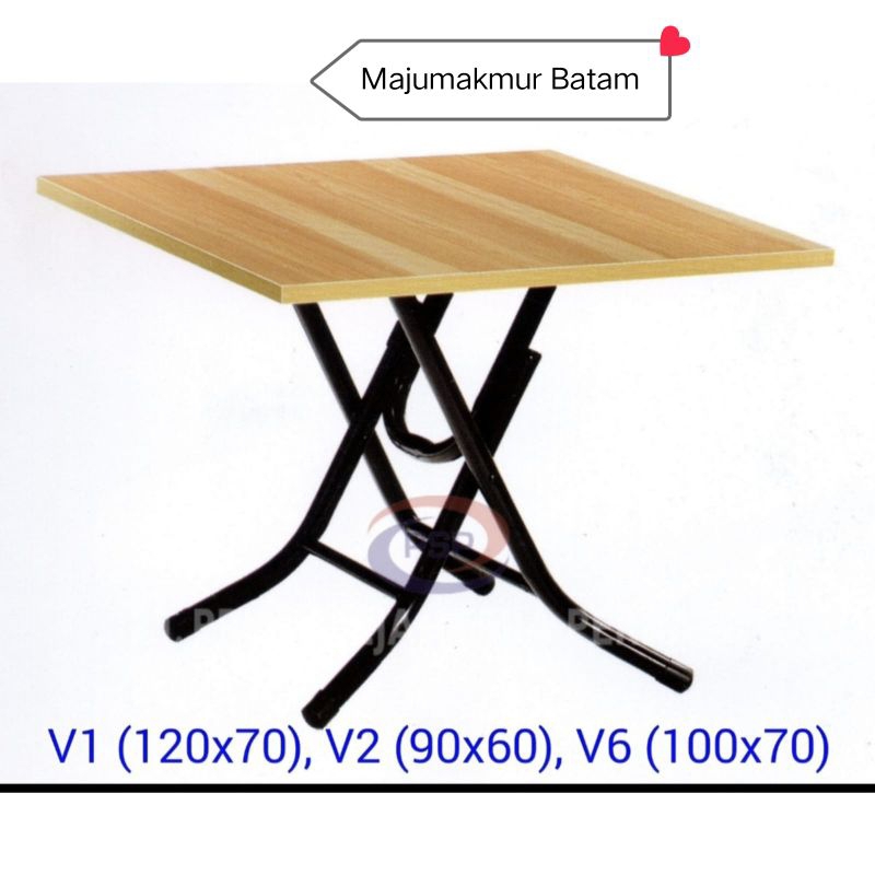 Jual MEJA KAYU LIPAT / MEJA MAKAN KAYU PERSEGI LIPAT | Shopee Indonesia