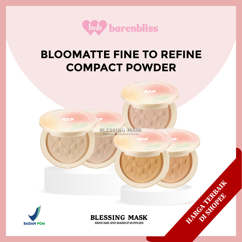 Jual BNB barenbliss Bloomatte Fine to Refine Compact Powder 「24H oil ...
