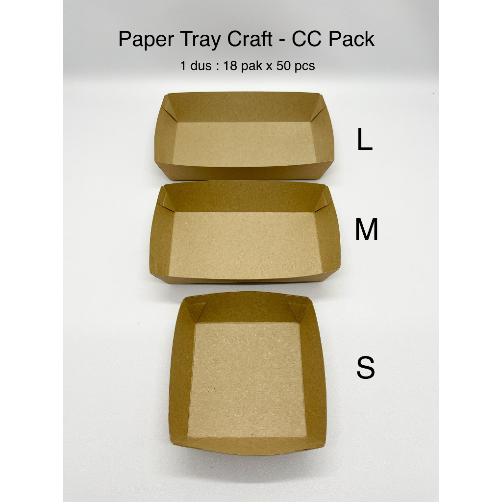 Jual Paper Tray Craft / Wadah Makan Kertas | Shopee Indonesia
