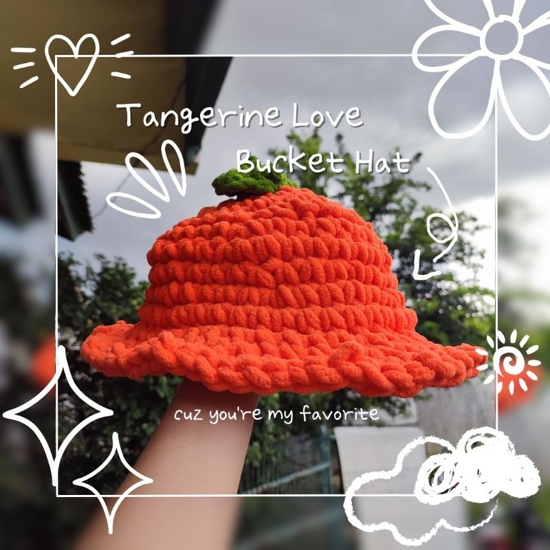Jual RANE'S | TANGERINE LOVE CROCHET BUCKET HAT & PLUSHIE | Shopee ...