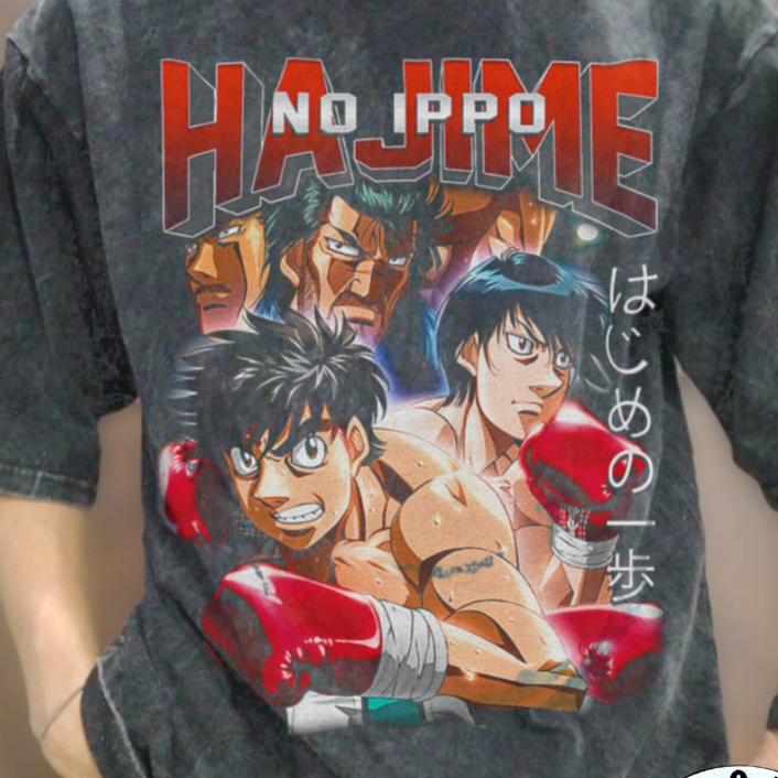 Jual Kaos Anime HAJIME No Ippo , Hajime No Ippo Anime Vintage Wash ...