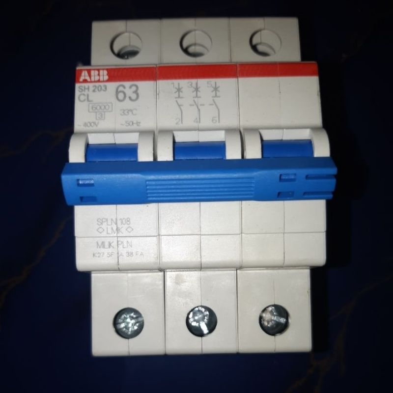 Jual mcb abb modif 63A 3P | Shopee Indonesia