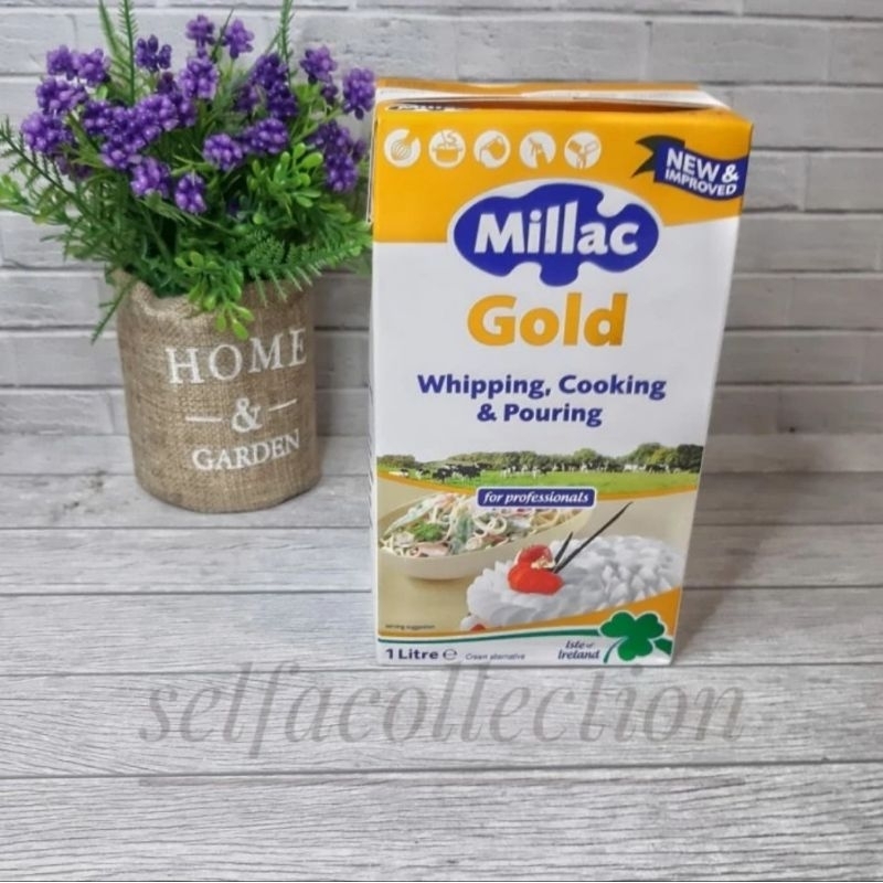 Jual Millac Gold Whipping Cream 1lt Whip Krim cooking & pouring 1 liter ...