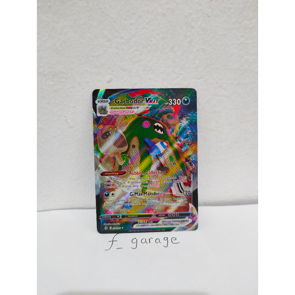 Jual Garbodor Vmax Hologram Pokemon Card Kartu TCG English | Shopee ...
