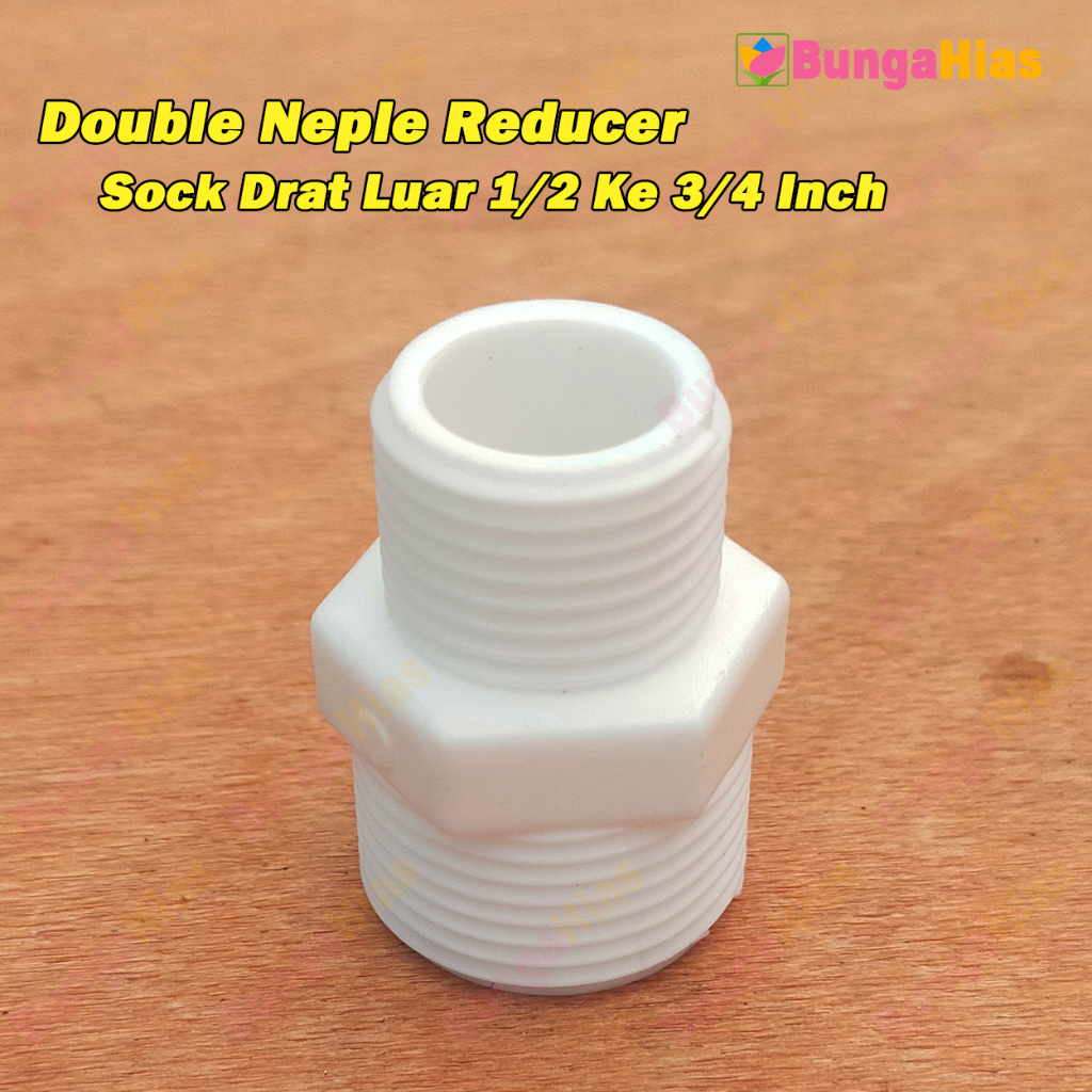 Jual Double Nepel 1/2 x 3/4 inch Male Sock Drat Luar ABS Niple Sambungan Over Sok Socket Pipa ...