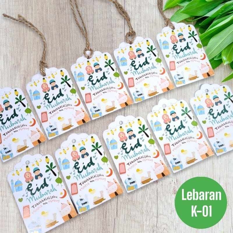 Jual 10pcs hang tag ucapan Idul Fitri Lebaran Eid Mubarak Ramadhan ...