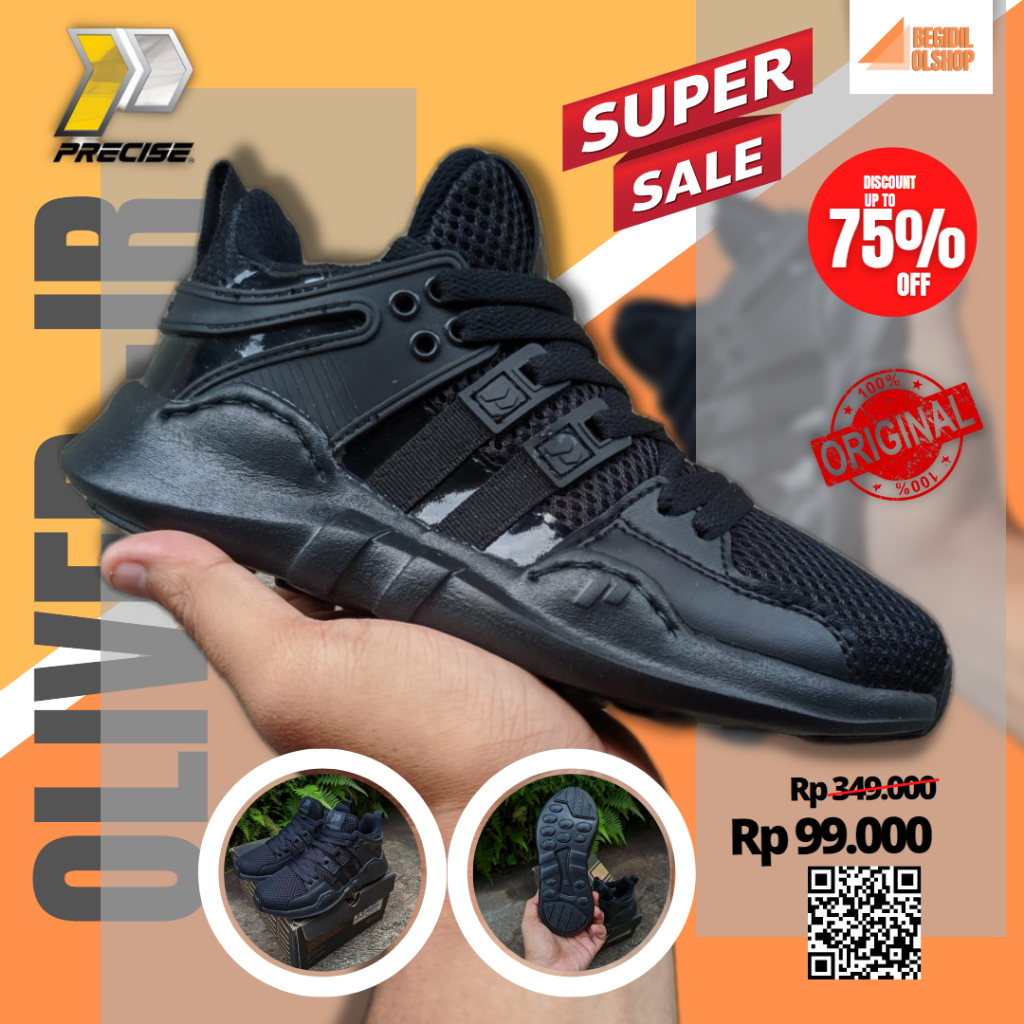 Jual SEPATU ANAK FULL HITAM PRECISE OLIVER & DELANO JR BRAND MATAHARI ...