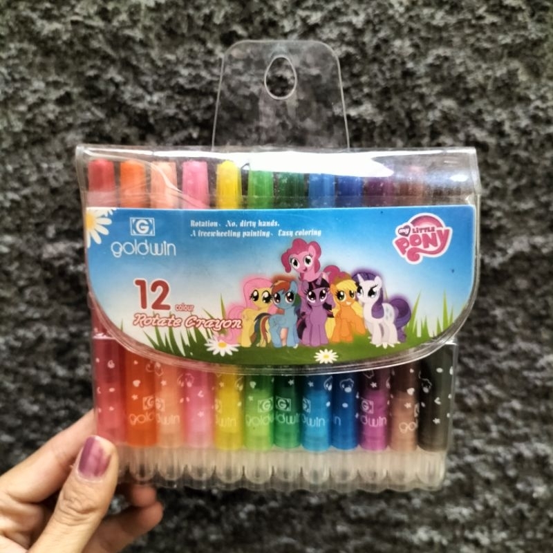 Jual Crayon putar PENDEK 12Warna / Rolling crayon | Shopee Indonesia