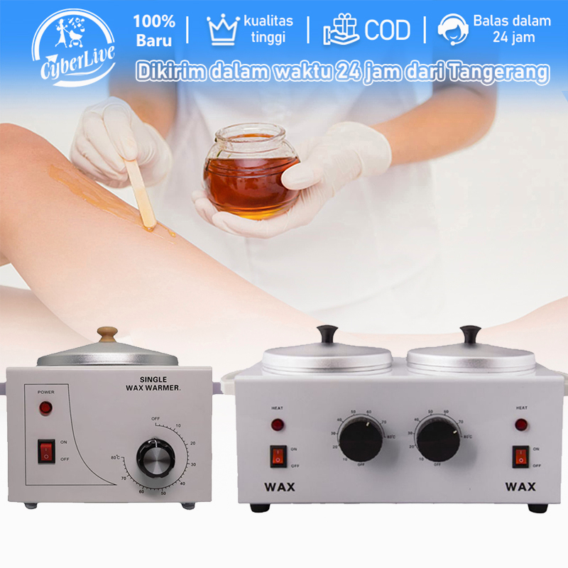 Jual Double Pot Wax Warmer Electric Pemanas Waxing Pot 2 Tungku Hair ...