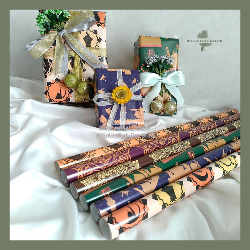 Jual Gift Wrapping Paper Flower Wrapping Hampers Wrapping Waterproof ...