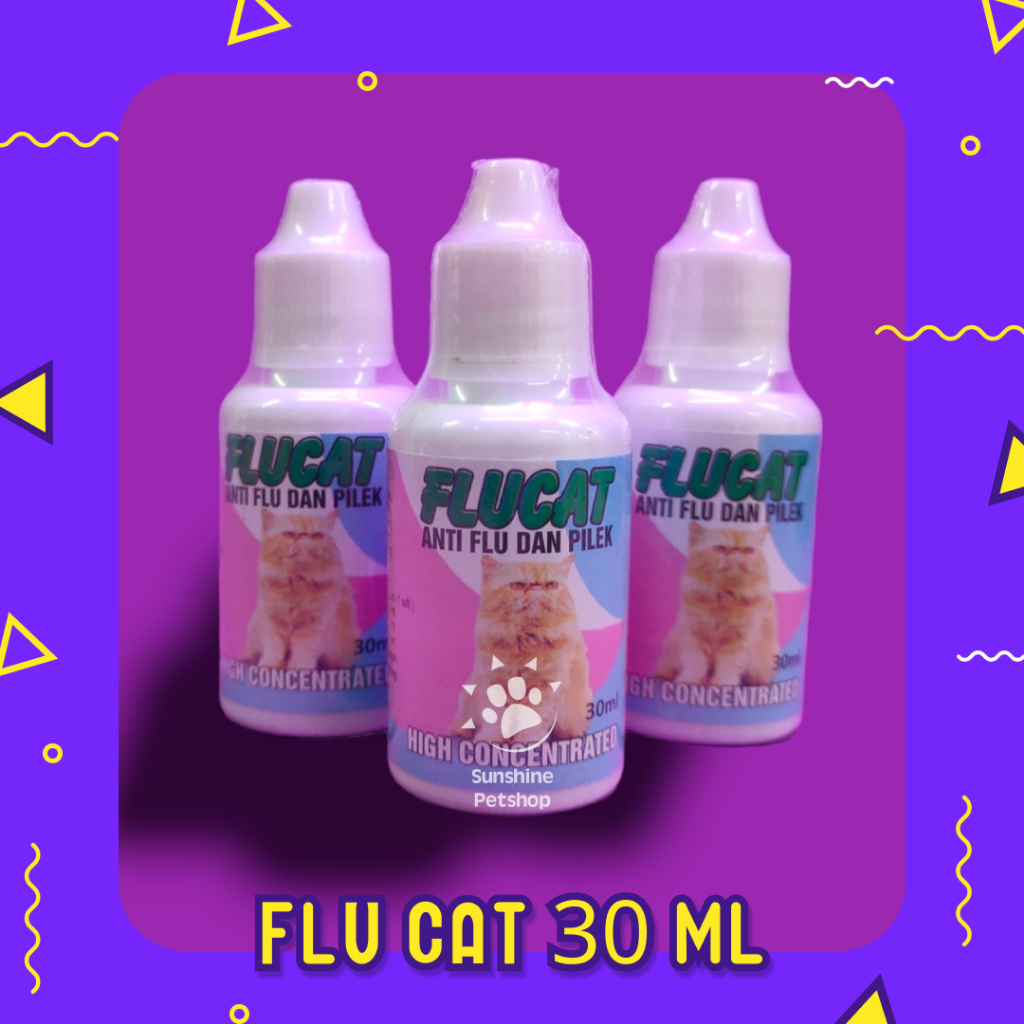Jual FLU CAT 30 ML - Obat kucing batuk atau pilek | Shopee Indonesia