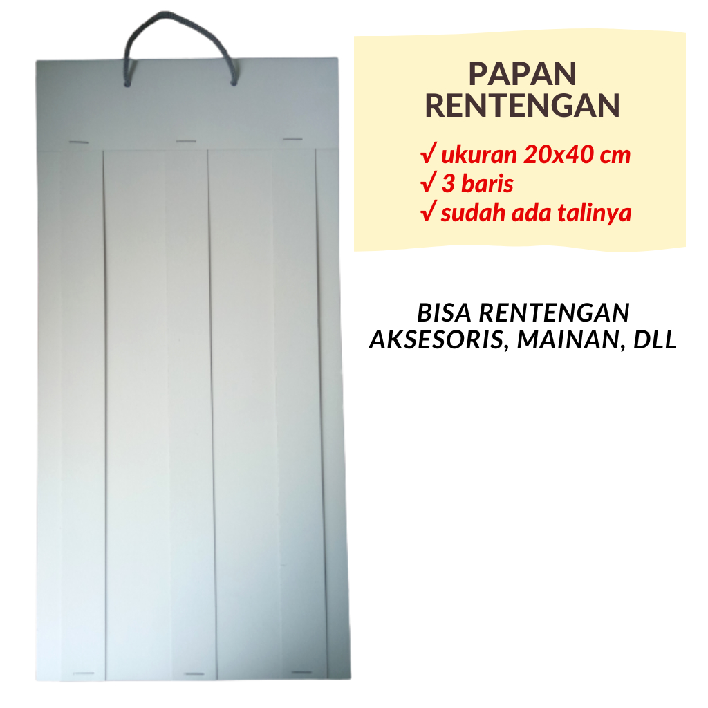 Jual PAPAN RENTENGAN BAHAN DUPLEX UKURAN 20X40 CM | Shopee Indonesia