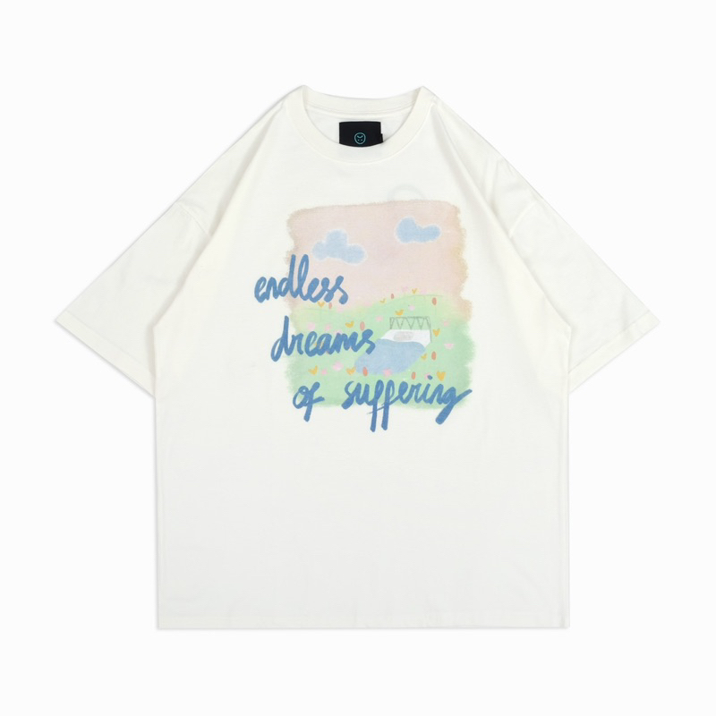 Jual FAITH FADE Absence of Happiness - Pain Oversized Tee (Broken White ...