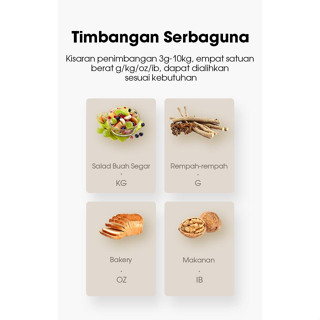 Jual SAMONO Kitchen Electronic Scale 10 Kg Timbangan Dapur Digital ...