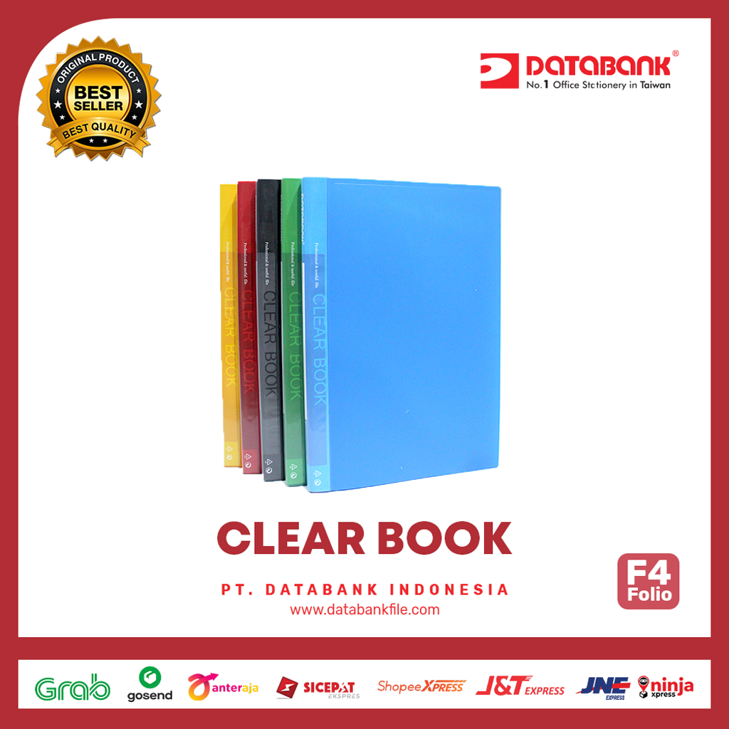 Jual DATABANK Clear Holder Dokumen Keeper Display Book F4 40 Poket ...