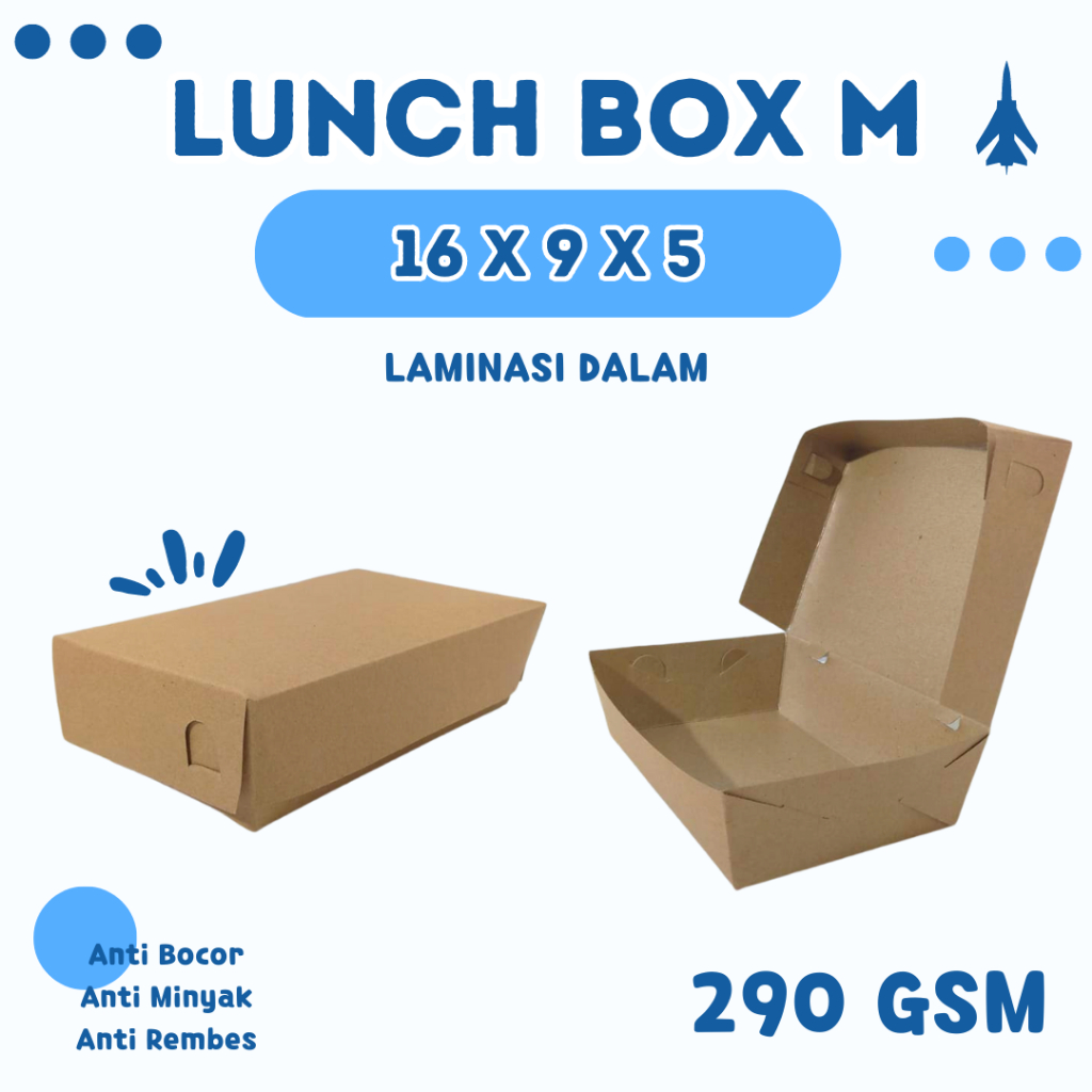 Jual JET | LUNCH BOX KRAFT PAPER EXCLUSIVE | LUNCH BOX M | LUNCH BOX L ...