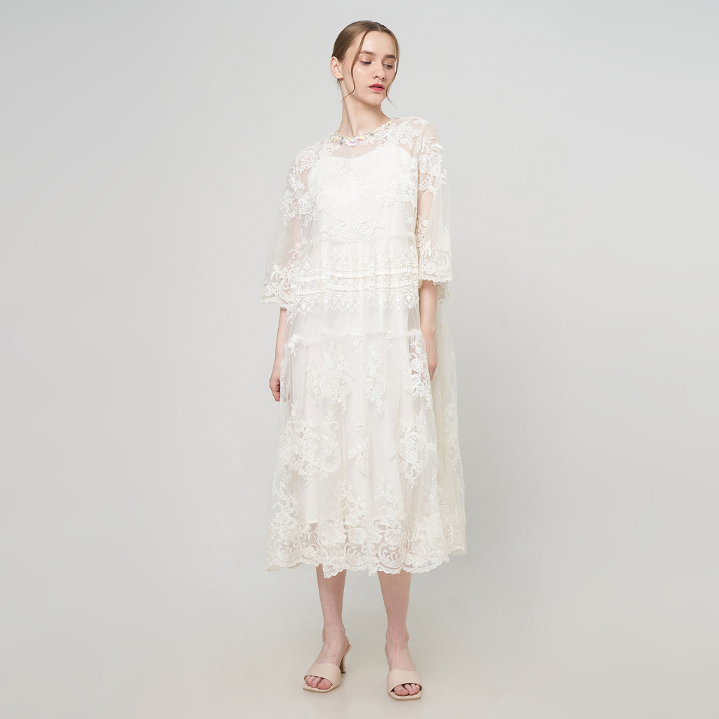 Jual The Aerith Garden - Ready To Wear Dress - Azkara Dress Ivory ...