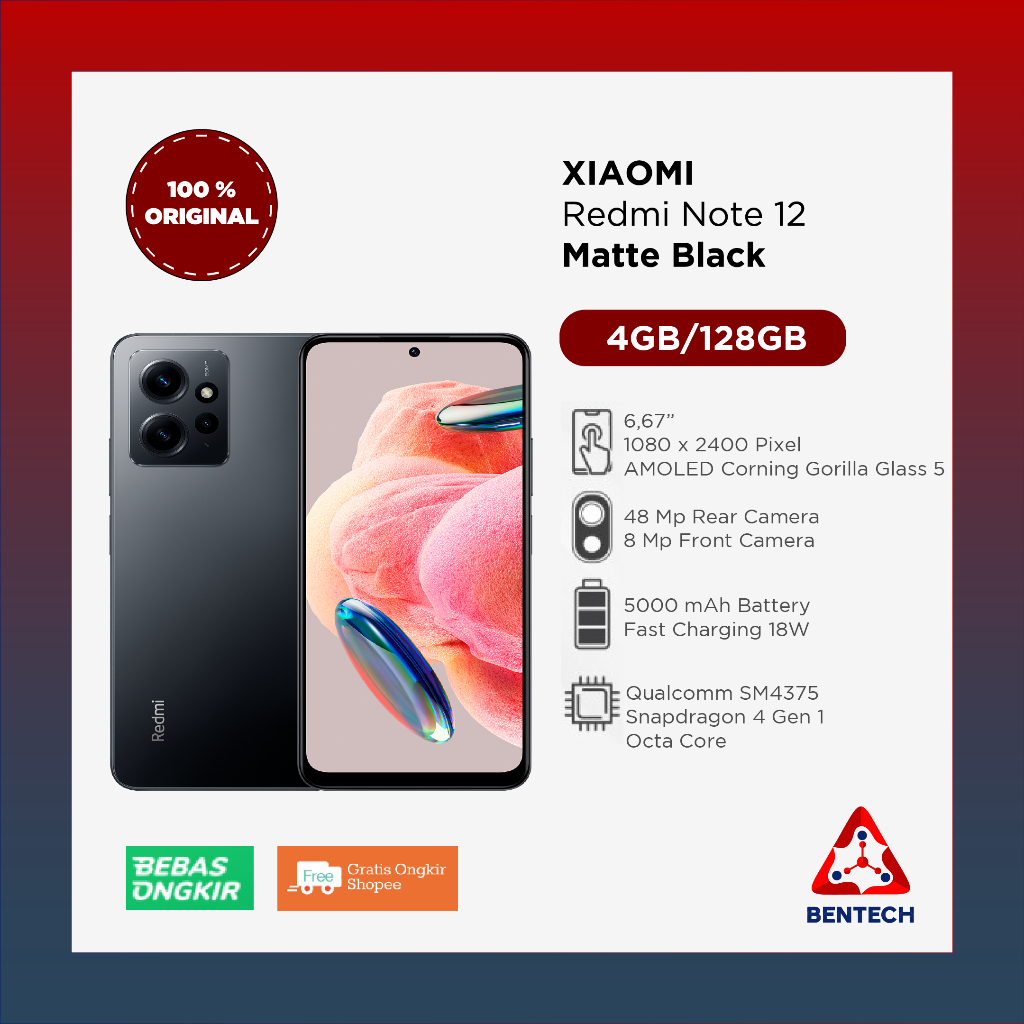 Jual REDMI NOTE 12 GARANSI RESMI | Shopee Indonesia