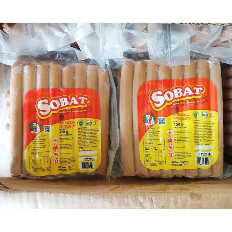 Jual SOBAT SOSIS AYAM 450gr isi 15pc | Shopee Indonesia