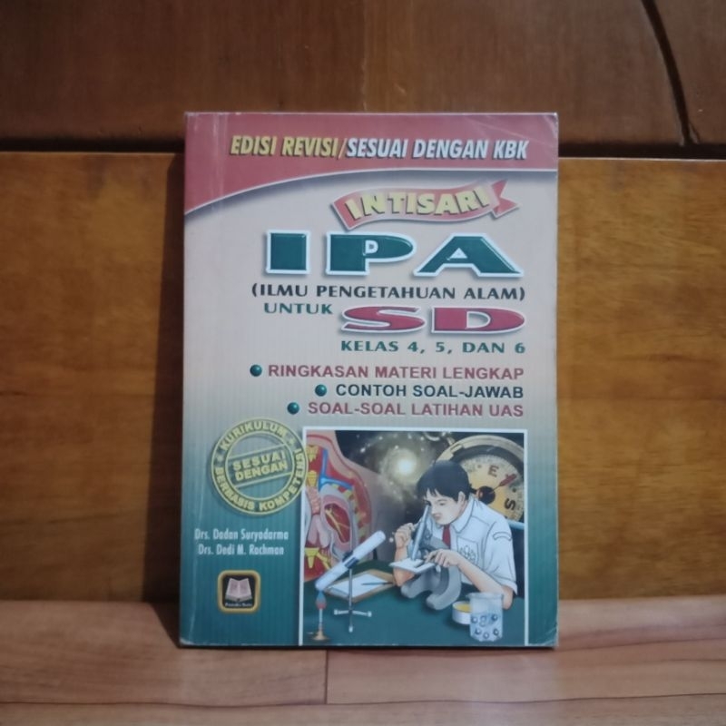 Jual BUKU ORIGINAL INTISARI IPA SD - UNTUK KELAS 4, 5, DAN 6 | Shopee ...