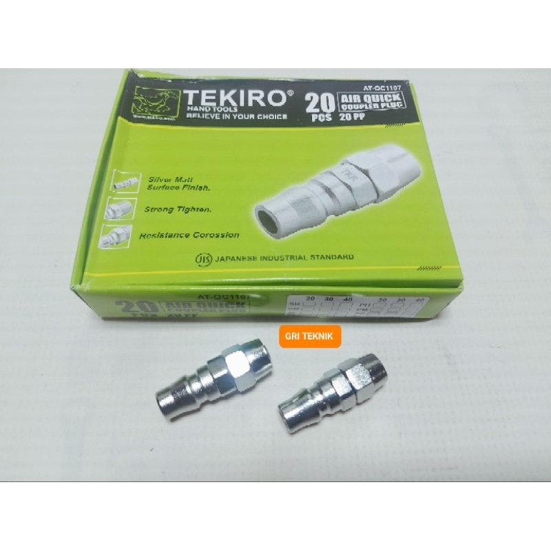 Jual PP !!! AIR QUICK COUPLER PLUG TEKIRO 20 PP DAN 30 PP / COUPLER ANGIN PLUG PP | Shopee Indonesia