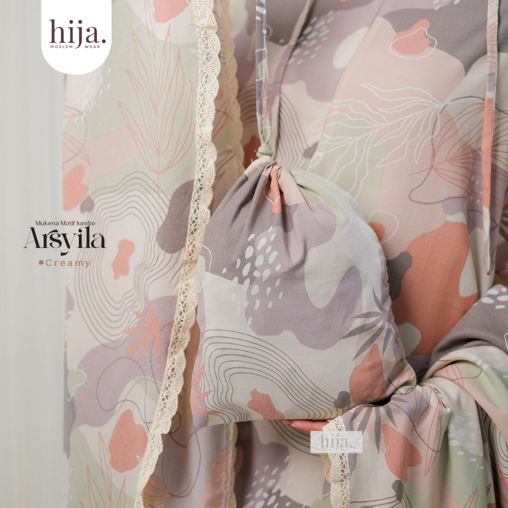 Jual Mukena Premium Motif Floral Abstrak Mukenah Jumbo 2 in 1 Aesthetic ...