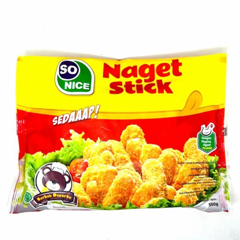 Jual So Nice Naget Nugget Stick 500g So Nice By So Good Distributor ...