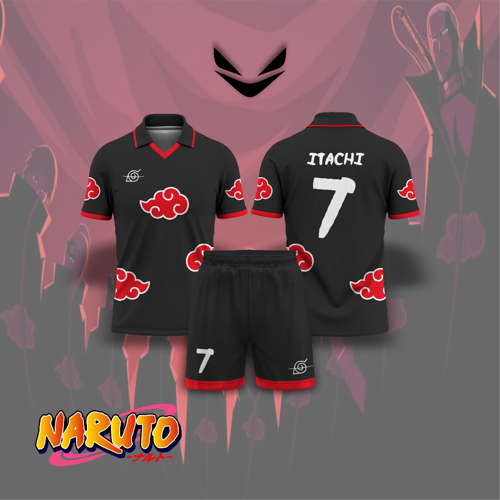 Jual Jersey Futsal & Football Motif VL Replika Anime Akatsuki Naruto ...