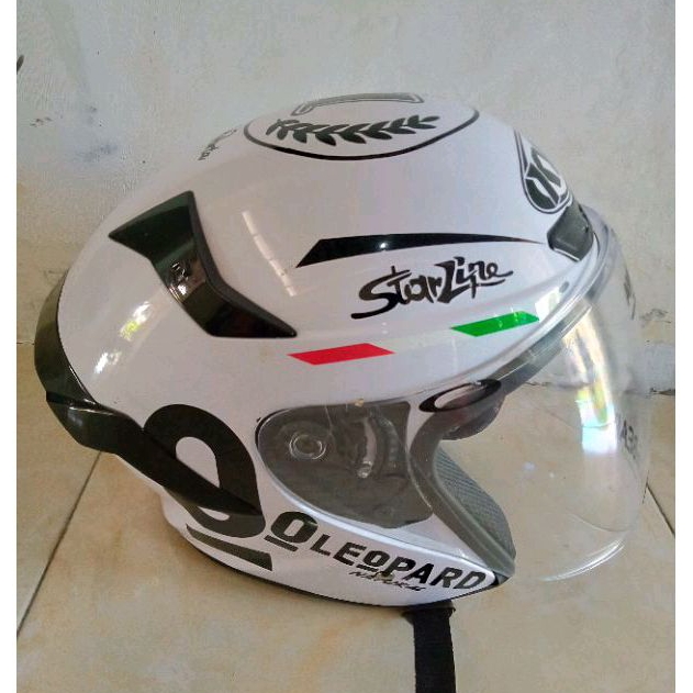 Jual stiker helm leopard helm hall face, cutting sticker | Shopee Indonesia
