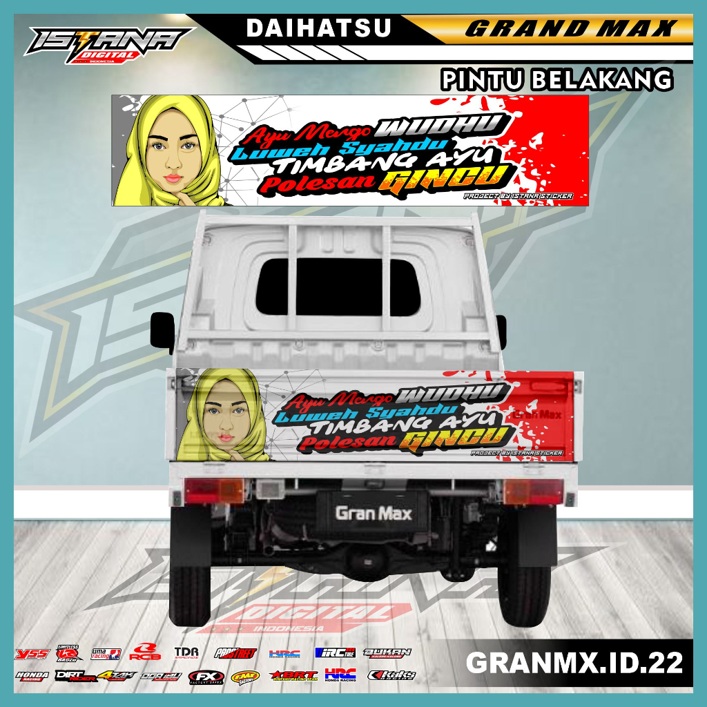 Jual Stiker Decal Pintu Belakang GRAND MAX - Sticker Variasi Pintu ...