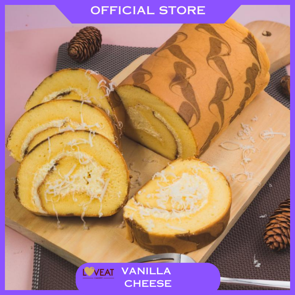 Jual Bolu Gulung Premium - Vanilla Cheese | Shopee Indonesia