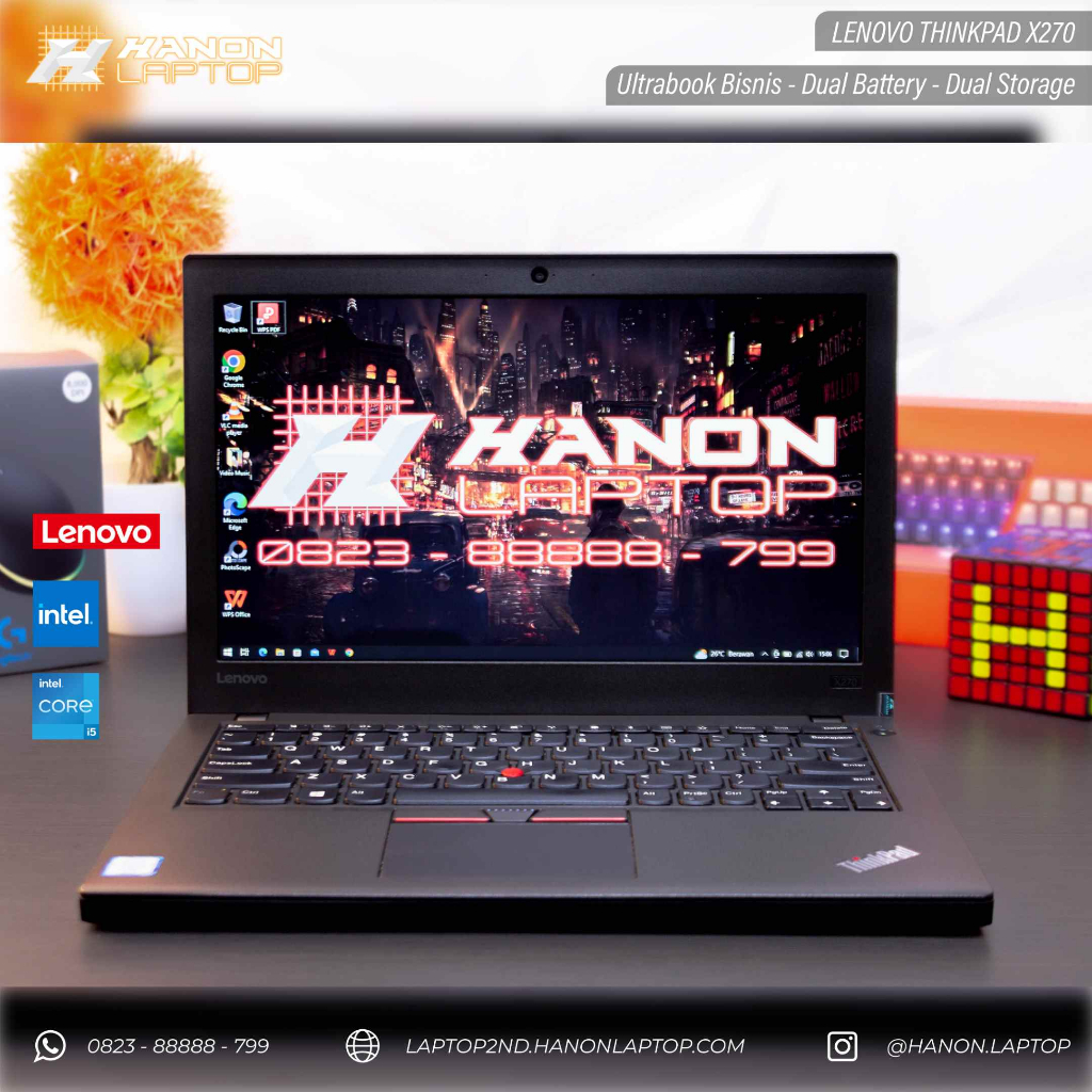 Jual Lenovo Thinkpad X270 Dual Battery Dual Storage Like New (i5-6300u ...