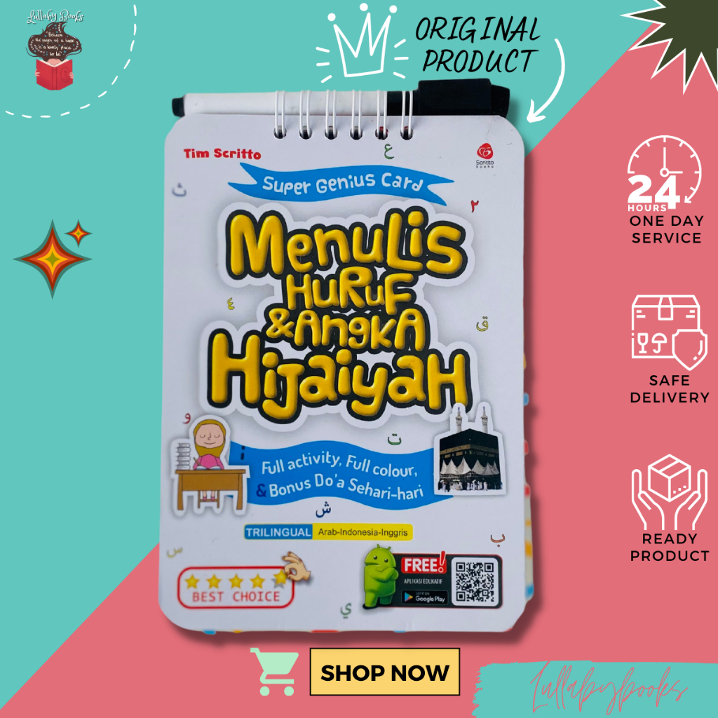 Jual Buku Islami Anak : Menulis Huruf Dan Angka Hijaiyah : Super Genius ...