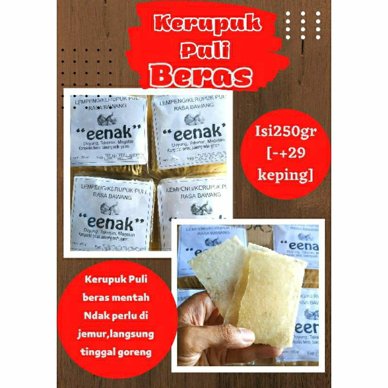 Jual Kerupuk Puli Beras Mentah Lempeng Kotak Khas MAGETAN Rasa Bawang ...