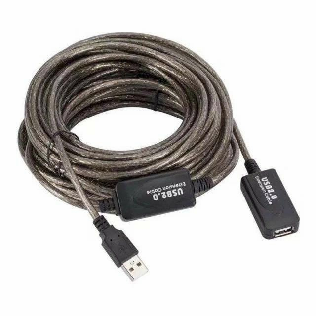 Jual Kabel Extension Male to Female 20meter / extension USB M-F 10m 20 ...