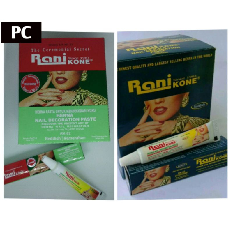 Jual Pacar Kuku Rani Nail Henna Hena Original | Shopee Indonesia