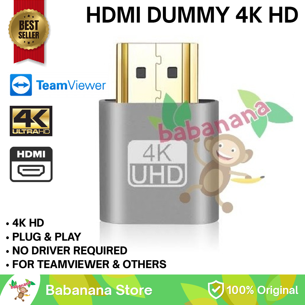 Jual HDMI Dummy for display Mining EDID Cheat Display Setting vga ...