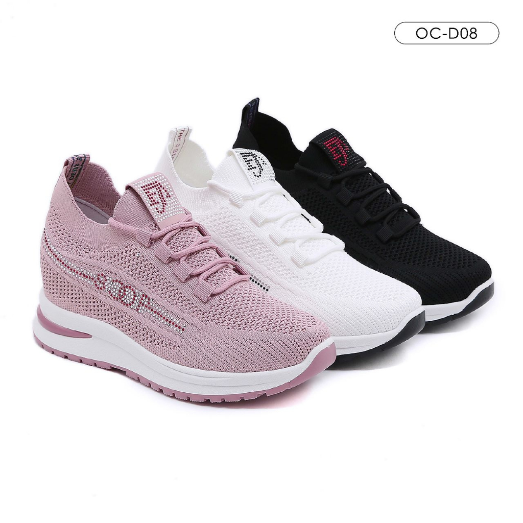 Jual [RESTOCK] OCTAVIA OC-D08 Sepatu Sneakers Wedges Wanita (I ...