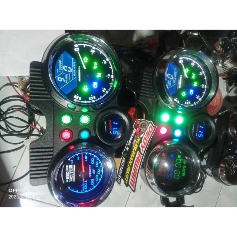 Jual Speedometer Speedo Kawasaki Ninja SS R New Digital Set Lampu ...