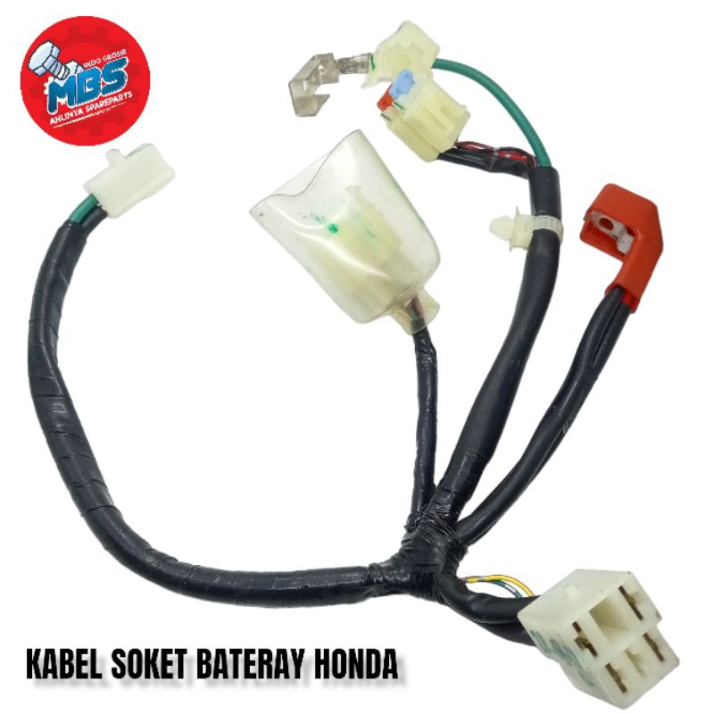 Jual Kabel Battery aki Sub Harness Blade 110 REVO BEAT KARBU | Shopee ...