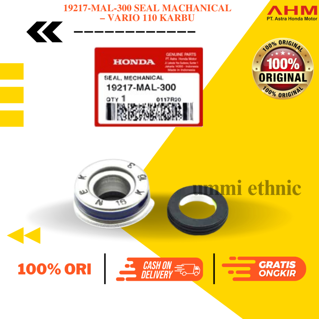 Jual 19217-MAL-300 Oil Seal Sil Water Pump Mechanical Mekanikal MAL Vario 110 CW Techno Karbu ...