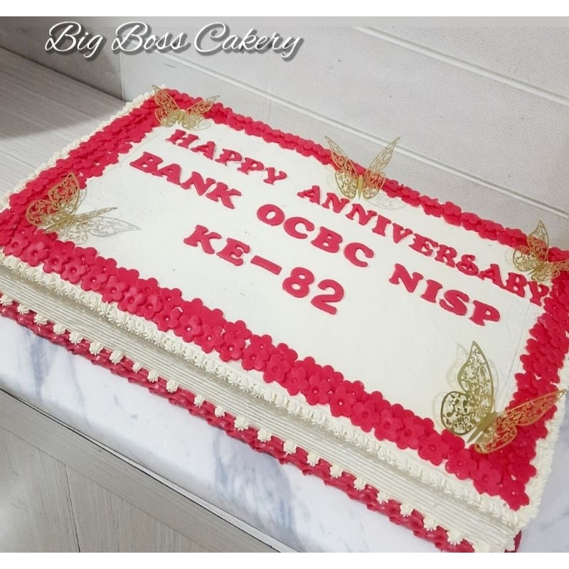 Jual BIG CAKE KUE BESAR PERSEGI PANJANG UNTUK PESTA FREE NAMA LILIN ...